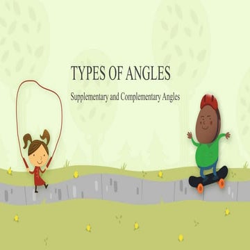 Different types and parts of an angle | PPTX