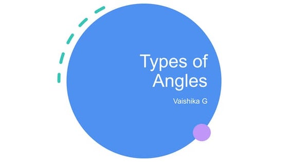 Types of angles | PPT