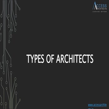 Types of Architects | PPTX