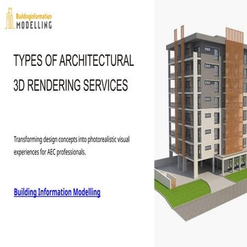 Types of Architectural 3D Rendering Services | PPTX