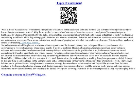 Common Formative Assessments | PPT | Educational Assessment | Education