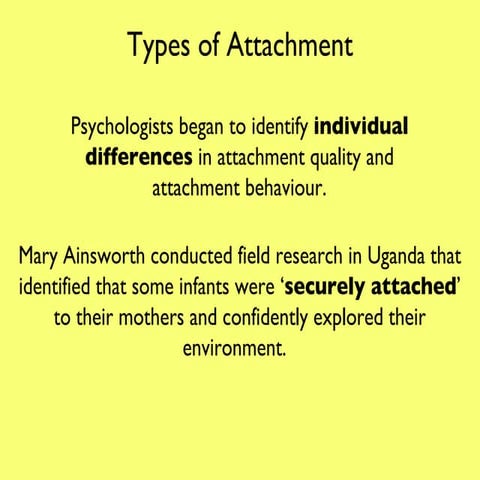 Types of attachment | PPT