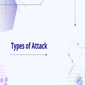 Types of Attack some common types of network attacks | PPT