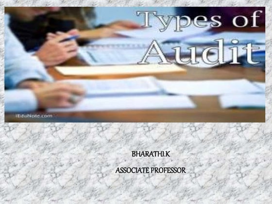 Types of auditing | PPTX