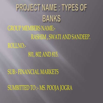 Types of banking | PPTX