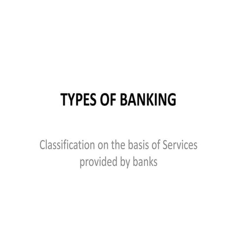 Types of banking | PPT