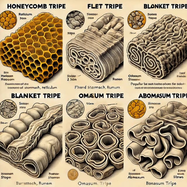 Types of Beef Tripe - Piast Meats & Provisions | PDF