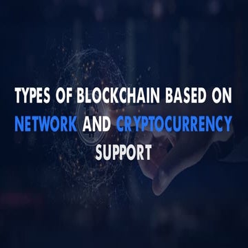 Types of blockchain based on Network and Cryptocurrency support | PPT