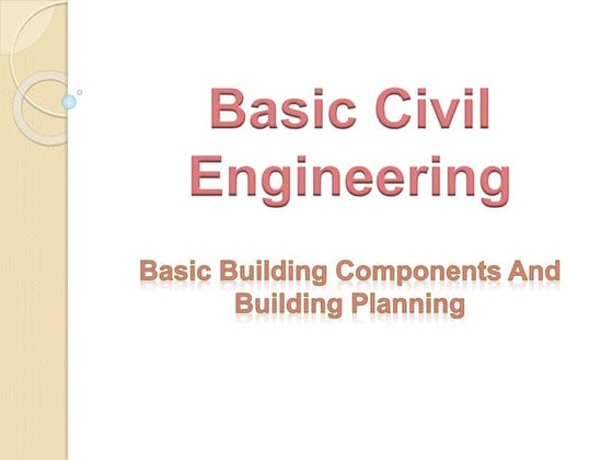 Building components like beam, slab, column etc. | DOCX