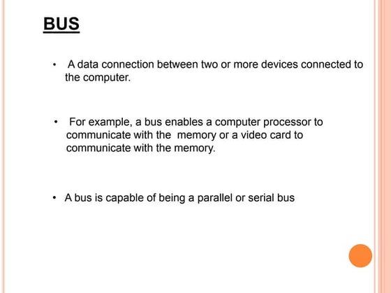 Computer system bus | PPTX | Operating Systems | Computer Software and ...