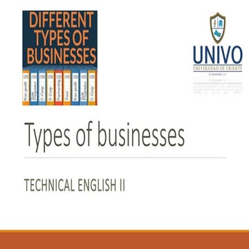 Types of businesses | PPTX