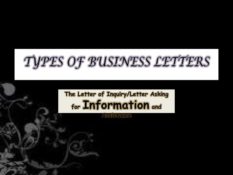 types-of-business-letters