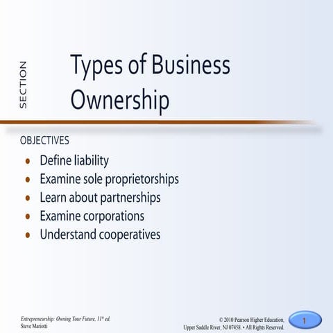 Types of business ownerships | PPT
