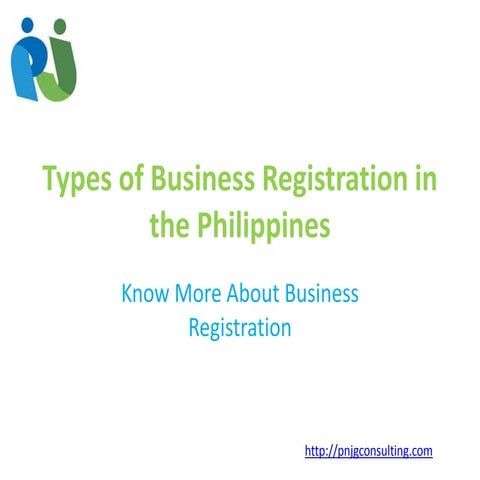 Types of business registration in the philippines | PPTX
