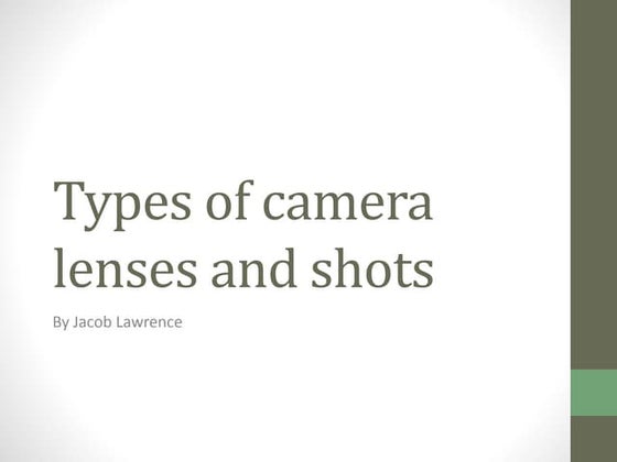 Camera lens | PPT