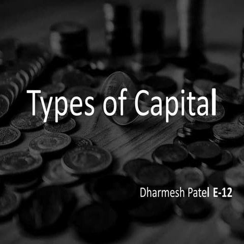 Types of capital | PPTX