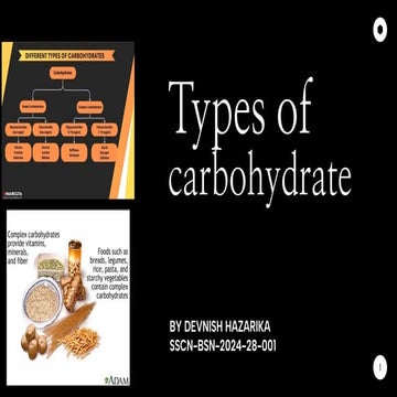 Types of carbohydrates : Biochemistry Notes | PDF
