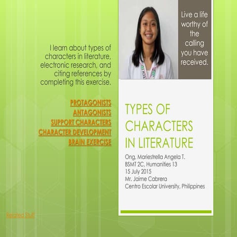 Types of Characters | PPT