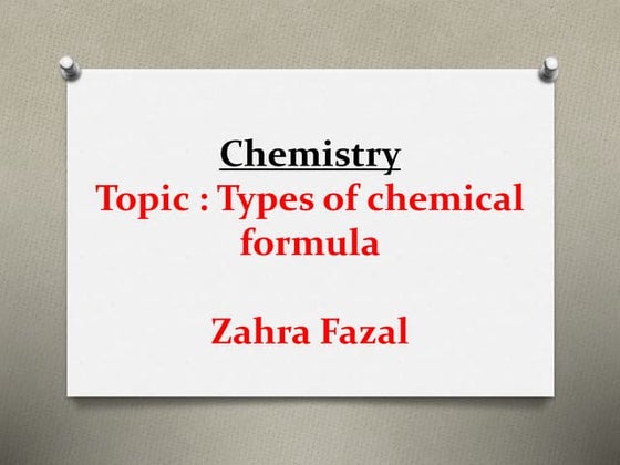 writing chemical formulas | PPT