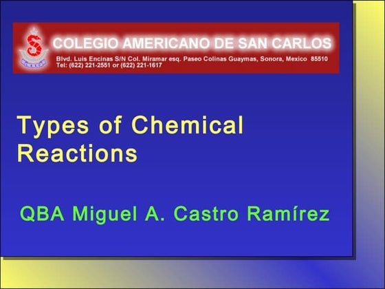 Chemical Reactions 7 | PPT