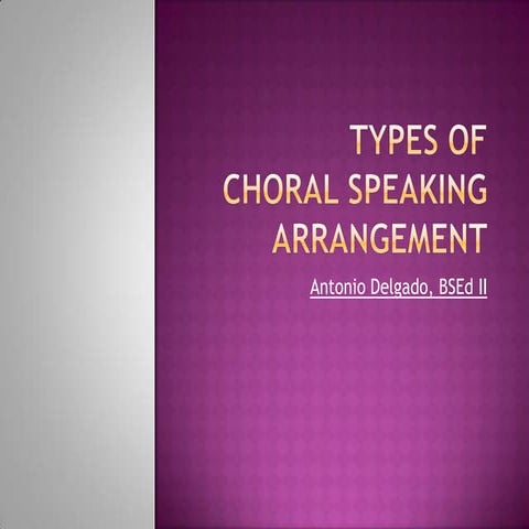 Choral Reading | PPTX