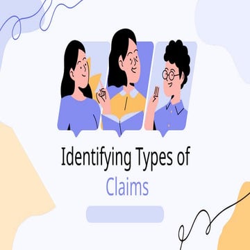 THREE TYPES OF CLAIMS: FACT, VALUE, Policy.pptx