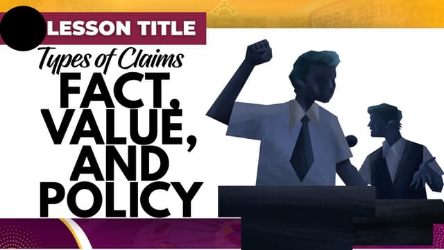 FORMULATING CLAIMS OF FACT, POLICY AND VALUE.pptx