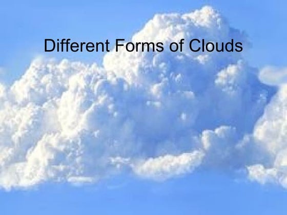 Types of Cloud | PPT
