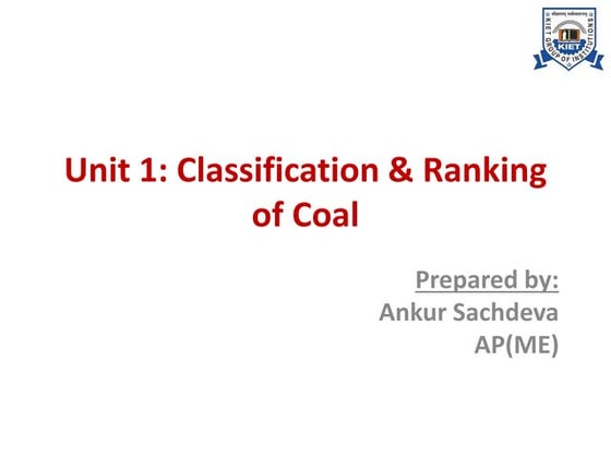 properties of coal | PDF