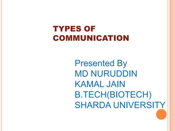 Extrapersonal communication | PPT