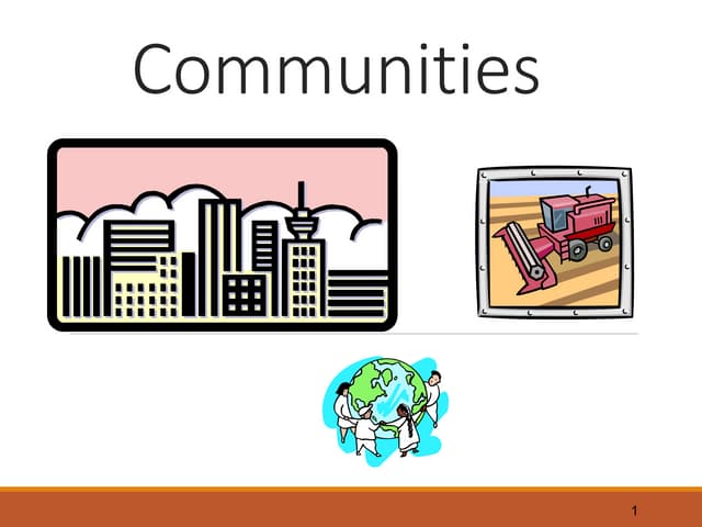 Community Types for Kids (2nd Grade) | PPTX