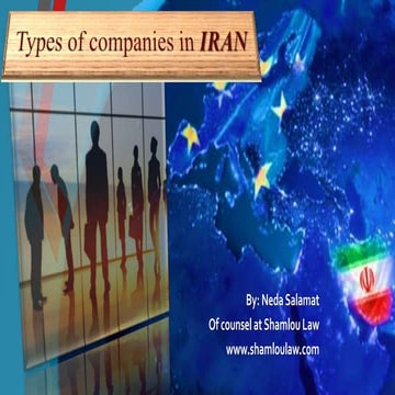 Types of companies in Iran | PPT