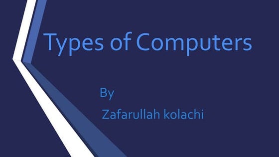 Computer types | PDF