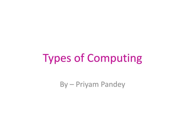 Introduction to Computer Science | PPTX