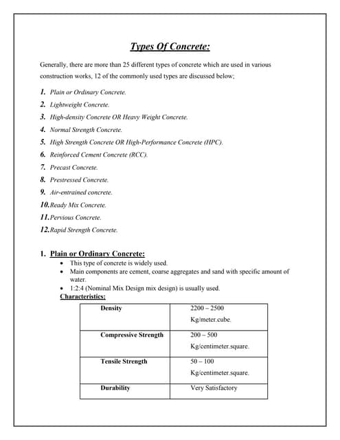 HIGH STRENGTH CONCRETE PPT | PPT | Geology | Science