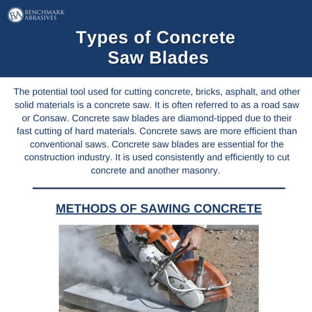 Types of Concrete Saw Blades | PDF