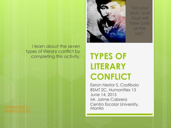 Types of literary conflict | PPT