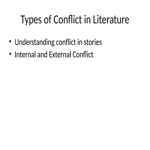 4 types of conflict | PPTX