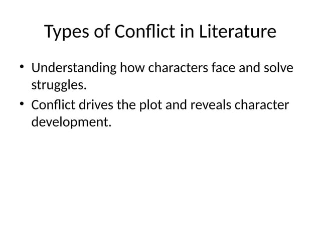 4 types of conflict | PPTX