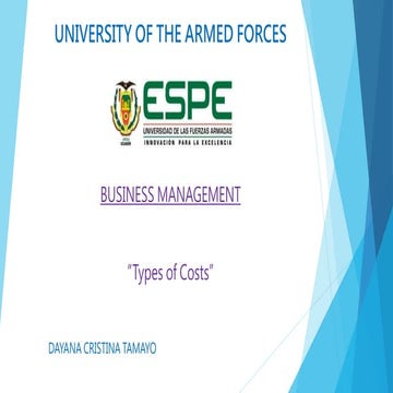 Types of Costs | PPTX