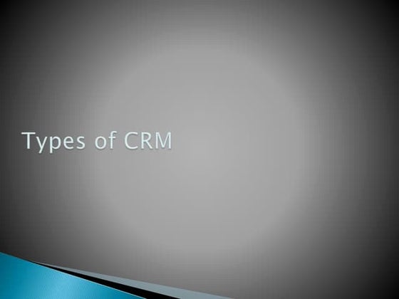 CRM Models | PPT