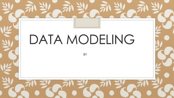 Data Modeling Ppt Pptx Databases Computer Software And Applications