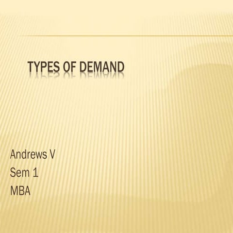 Types of demand | PPTX
