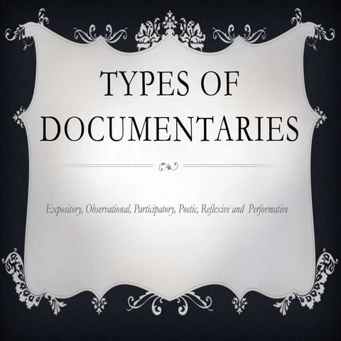 Basic Documentary Genres Outline