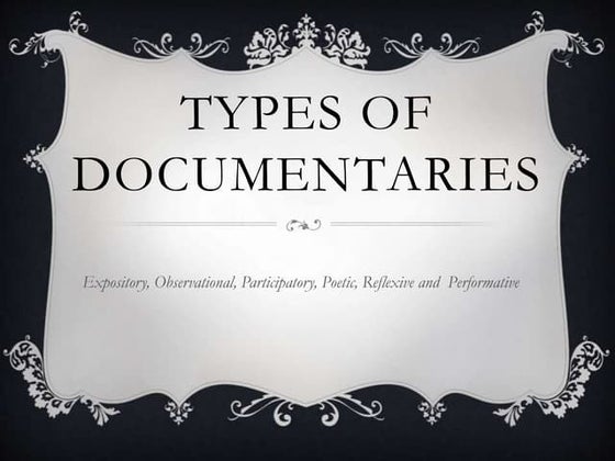 6 modes of documentaries | PPTX