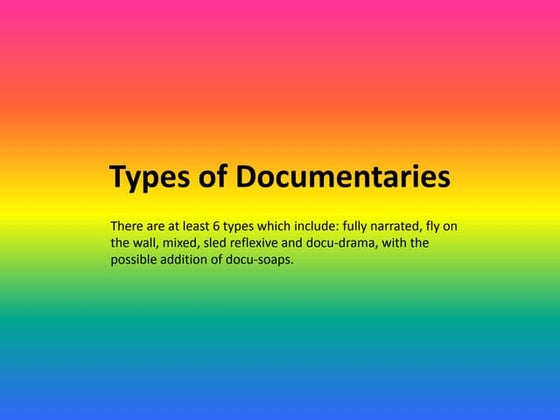 Documentary genre | PPTX