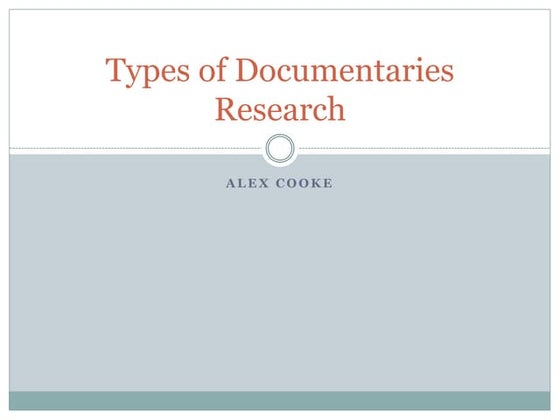 Observaional documentaries | PPT
