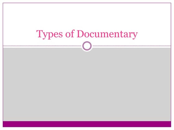 Theory of documentary | PPT