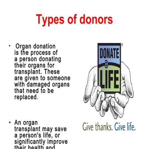 Types of donors | PPT