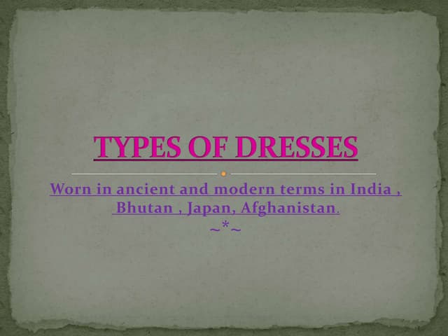Dresses of india | PPT